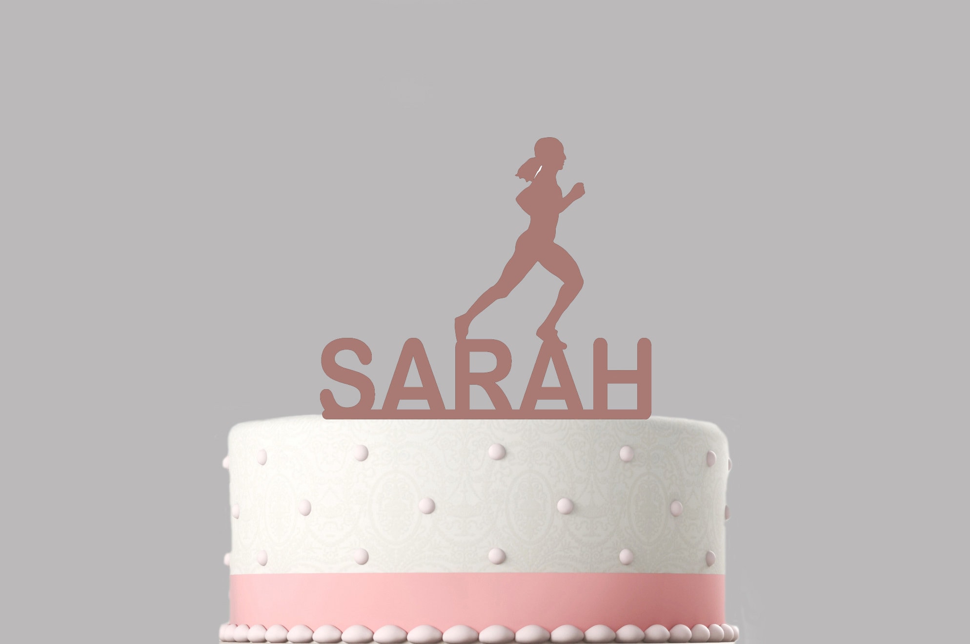 Birthday Cake Topper Female Runner Personalised Acrylic Cake - Etsy Canada