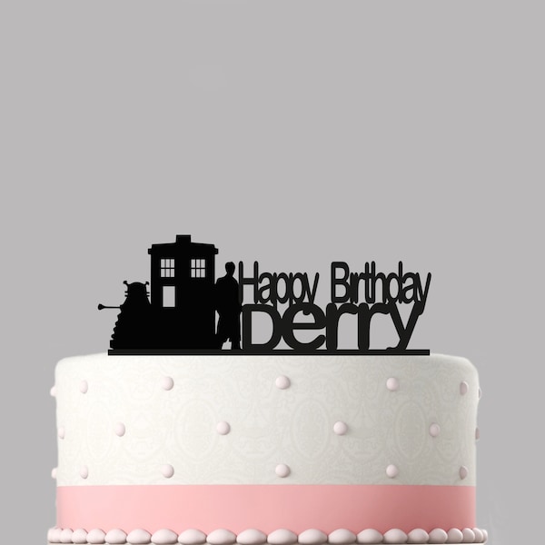 Tardis Cake Topper - Etsy