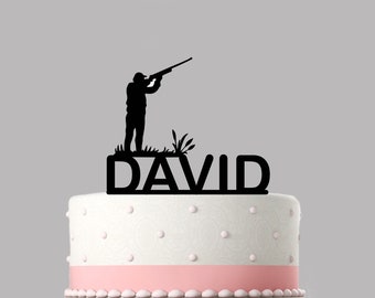 Hunter Cake Topper | Etsy