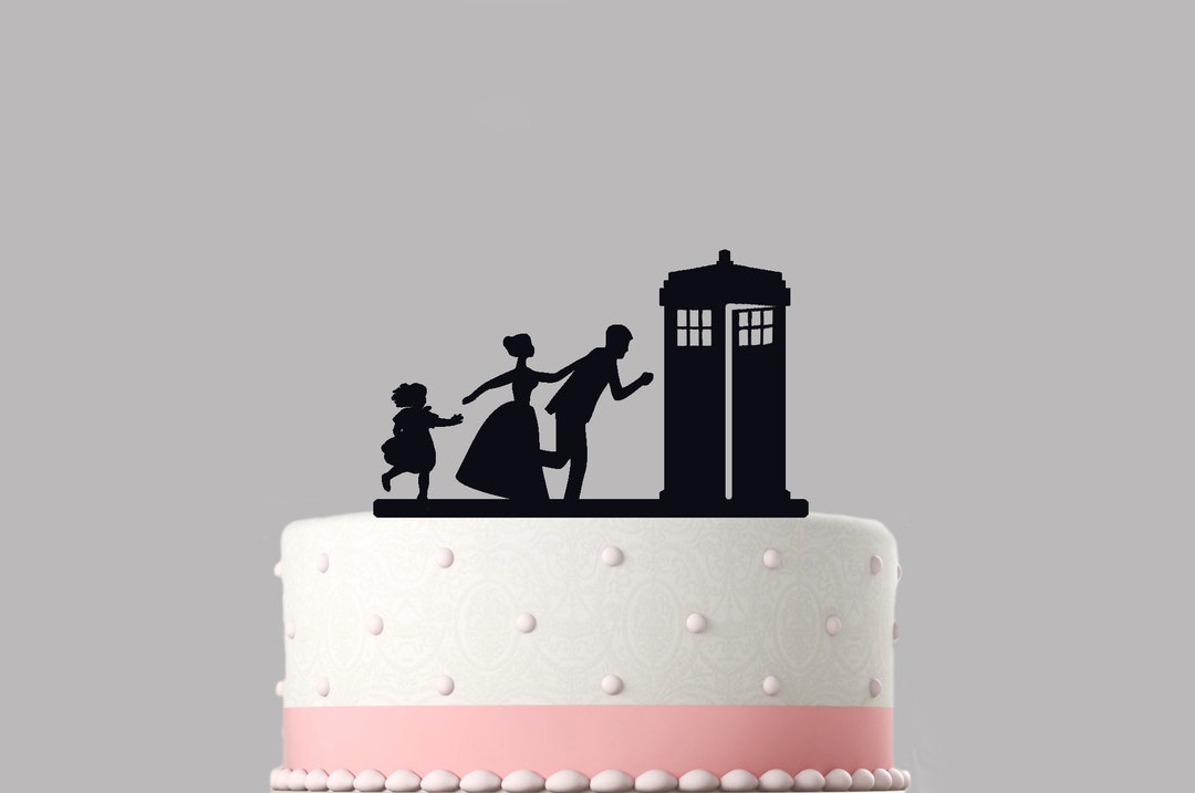 Doctor Who Tardis Wedding Acrylic Cake Topper, Various Colours & Sizes ...