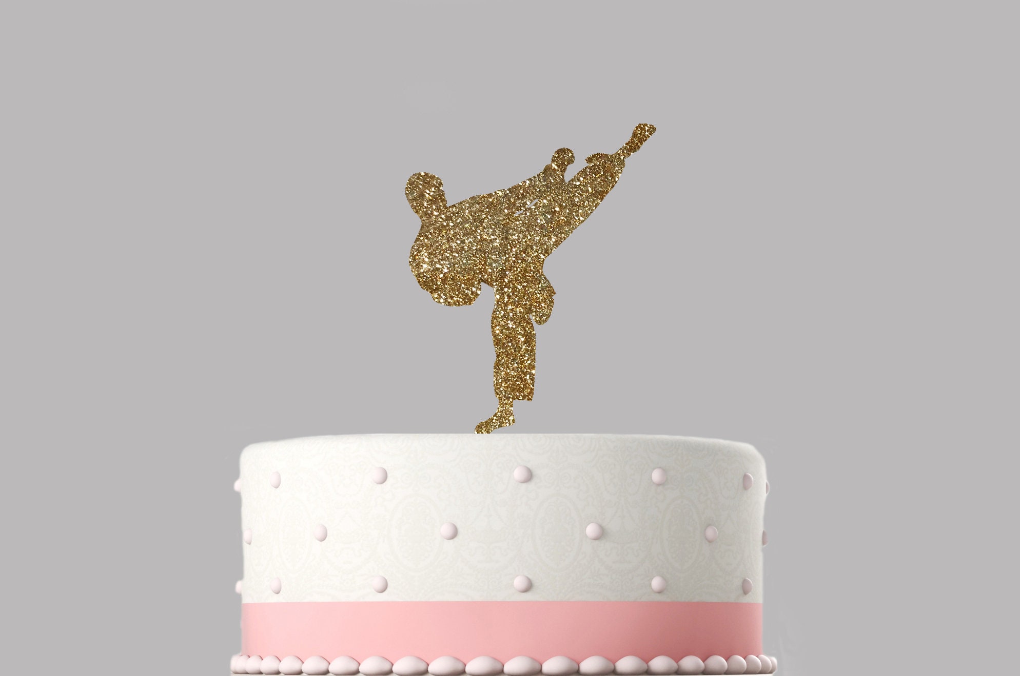 Birthday Taekwondo Karate Acrylic Cake Topper Various Colours | Etsy