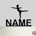 Birthday Cake Topper Male Ballerina Ballet Dancer Personalised Acrylic ...