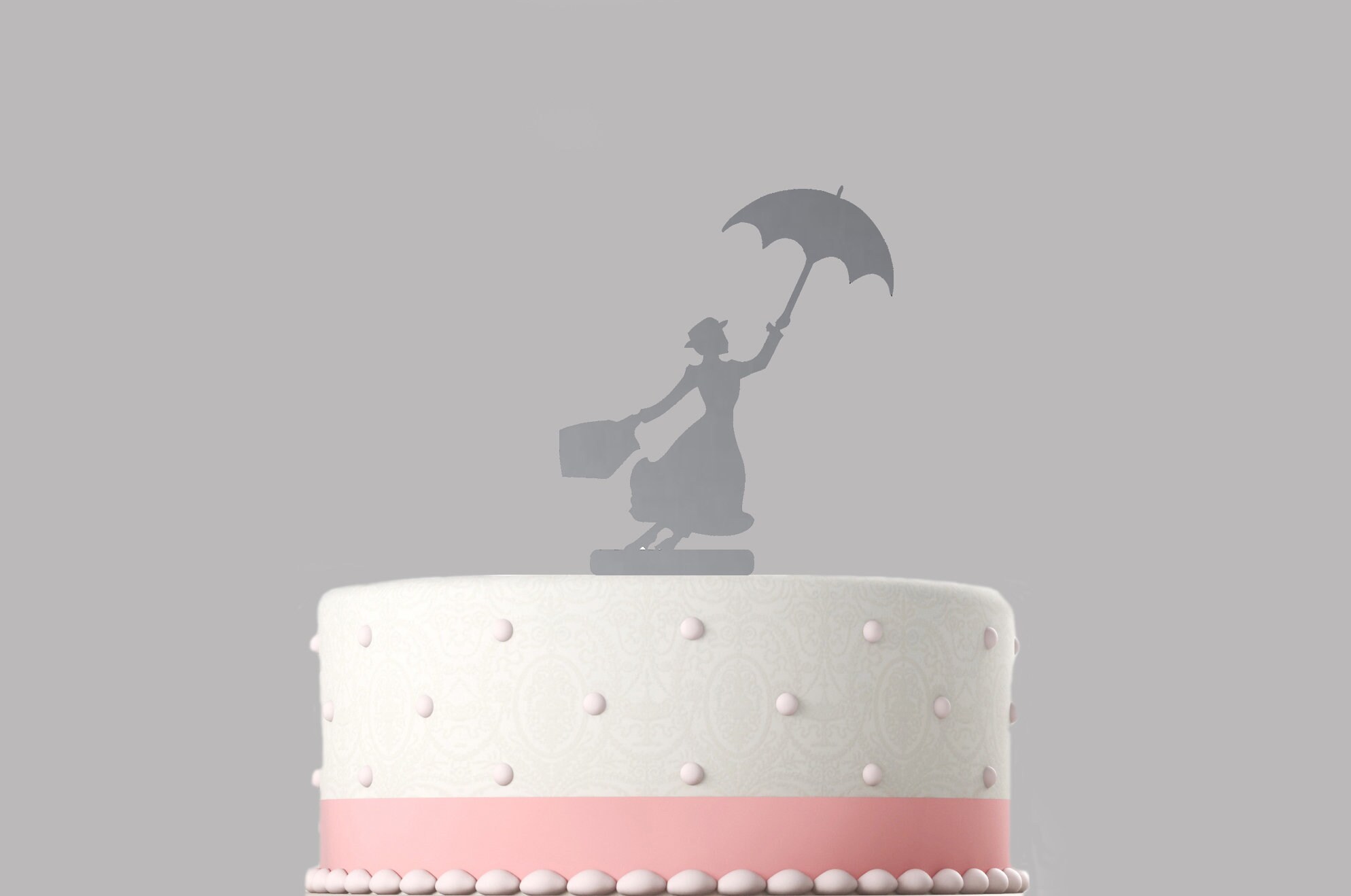 Mary Poppins Birthday Cake Topper Acrylic Happy Birthday Cake - Etsy