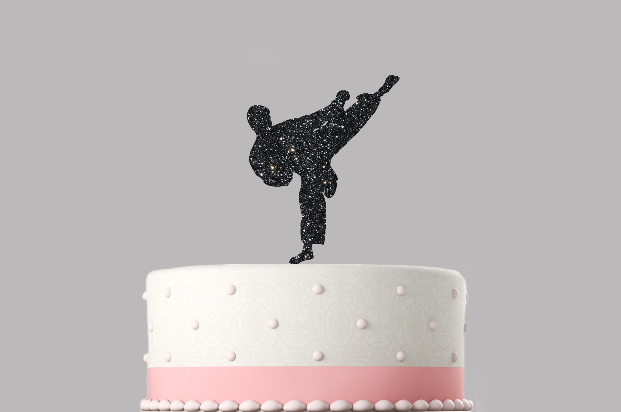 Birthday Taekwondo Karate Acrylic Cake Topper Various Colours | Etsy