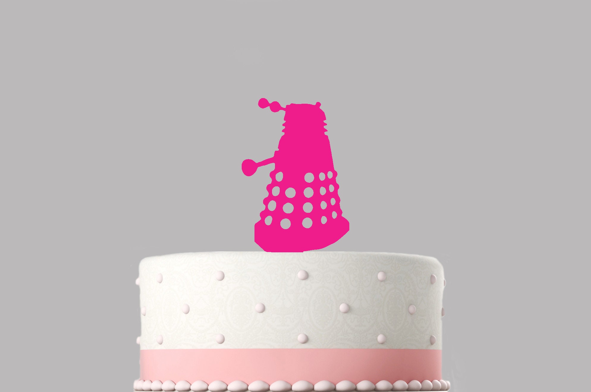 Birthday Cake Topper Dalek Doctor Who Acrylic Cake Topper | Etsy