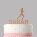 Birthday Cake Topper Female Runner Personalised Acrylic Cake Topper ...