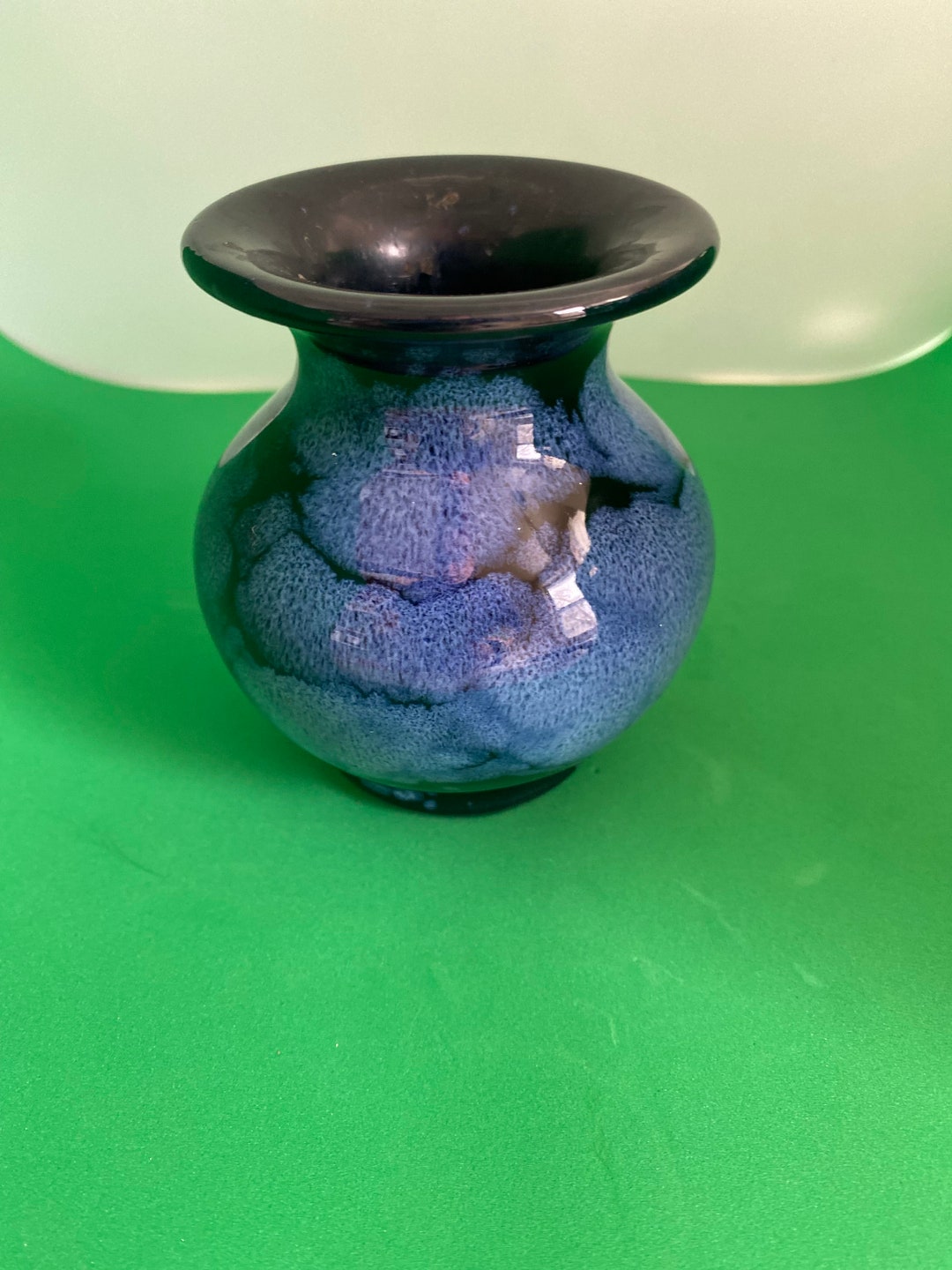 Hand Made Blue Pottery Vase - Etsy