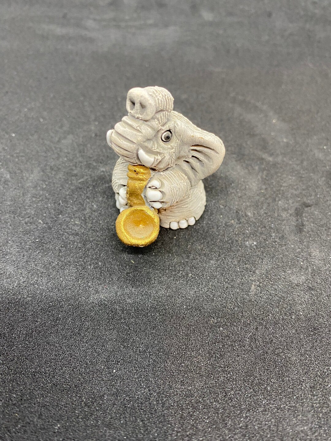 Cute Little Peru Elephant With Saxophone - Etsy