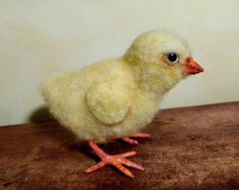 Needle Felted Chick - Etsy