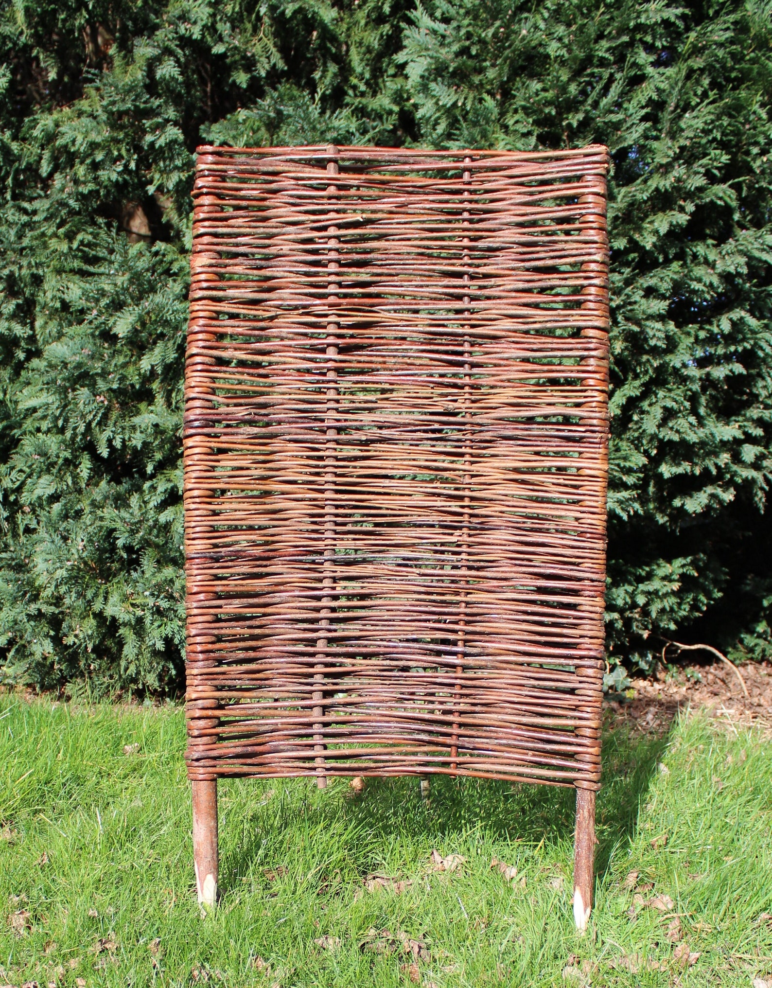 Woven Willow Wicker Hurdle Fence Panels - Etsy UK