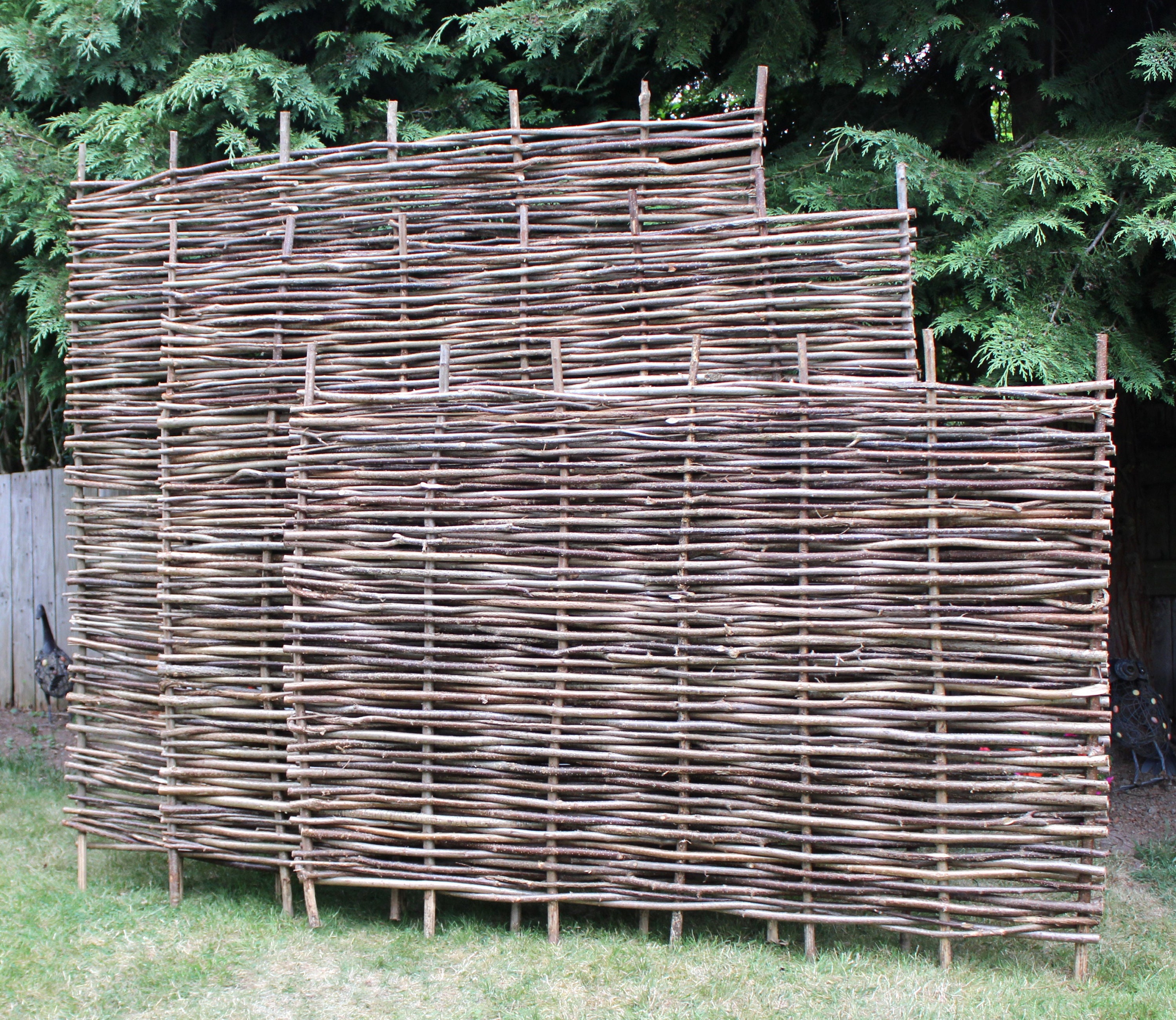 Hazel Wood Fence Panel Hurdle - Etsy UK