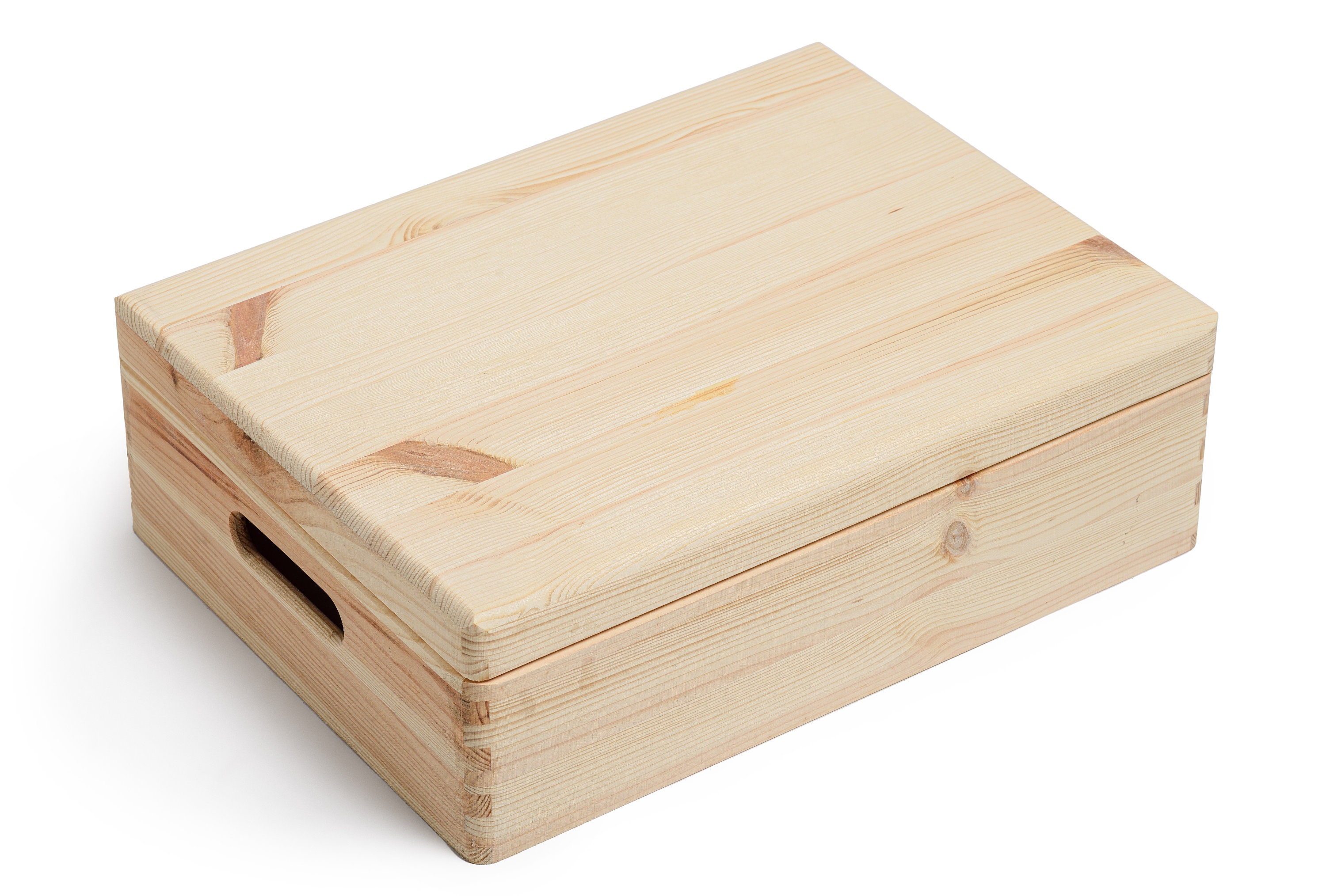 Wooden Storage Box With Lid - Safe Place - Etsy UK