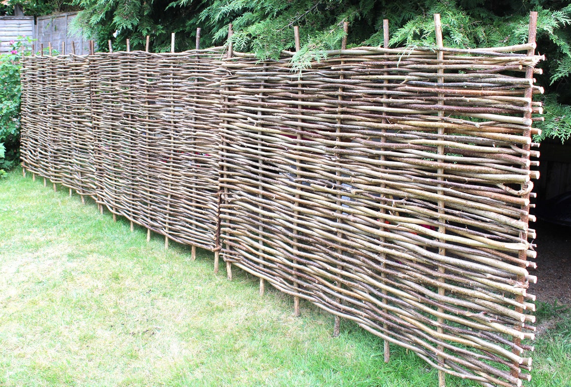 Hazel Wood Fence Panel Hurdle - Etsy UK