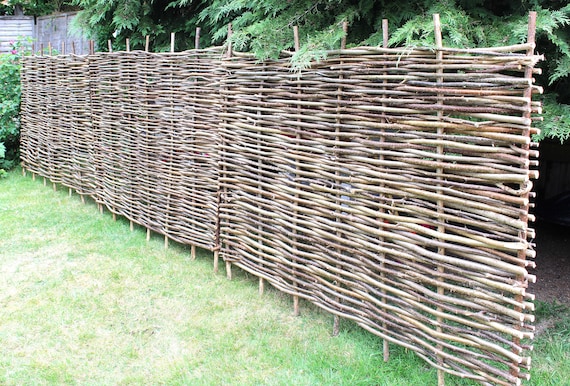 Hazel Wood Fence Panel Hurdle - Etsy UK
