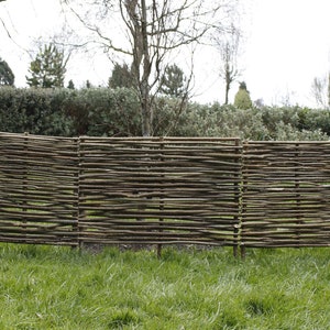 Woven Hazel Border Edging Fence 60cm Height - Etsy