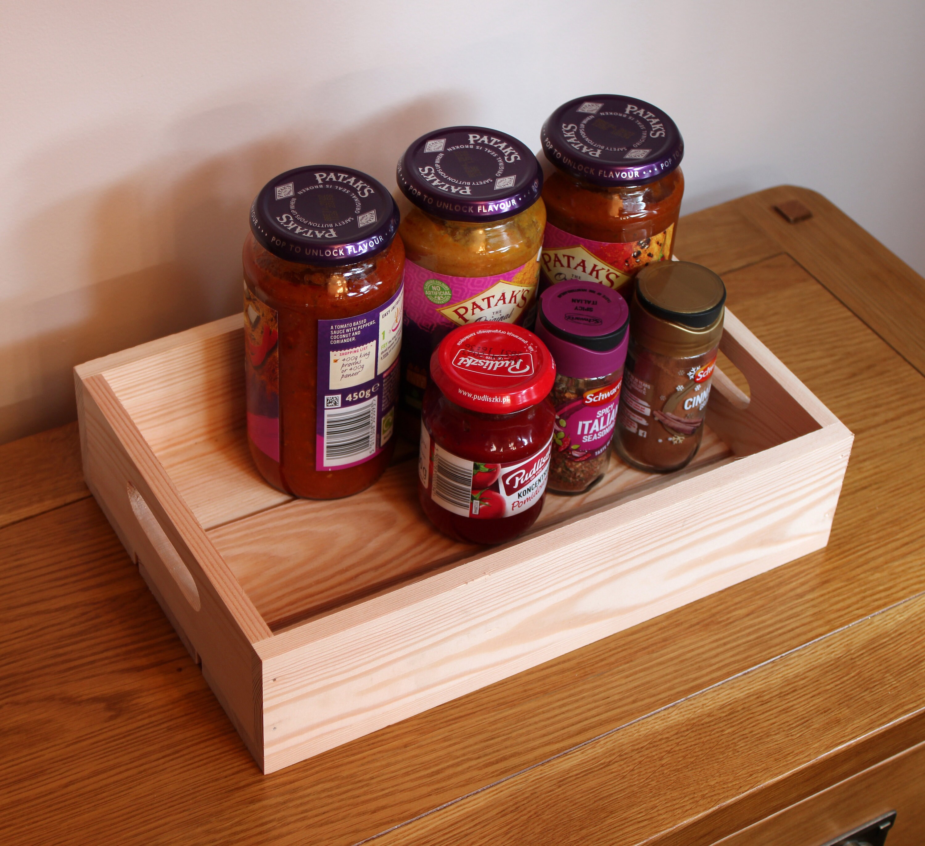 Small Wooden Shallow Crate - Etsy UK