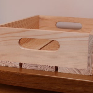Small Wooden Shallow Crate - Etsy UK