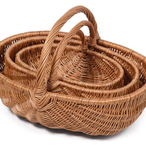 Wicker Garden Trug Basket - Etsy UK