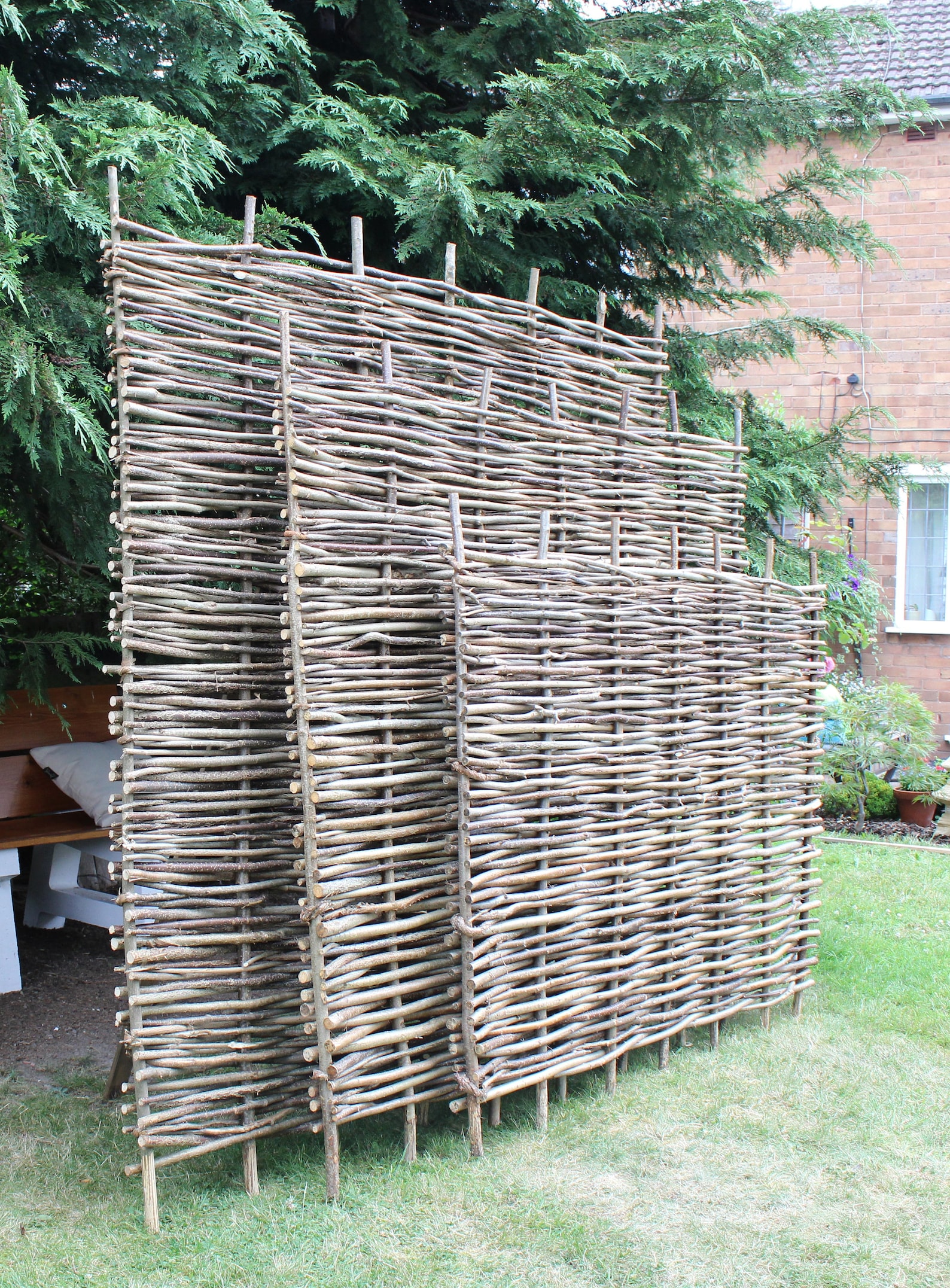 Hazel Wood Fence Panel Hurdle - Etsy UK