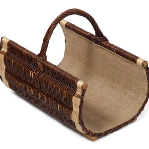 Wicker Willow Log Carrier Basket - Etsy