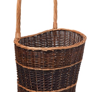 Wicker Trolley Basket Shopping/log Holder - Etsy