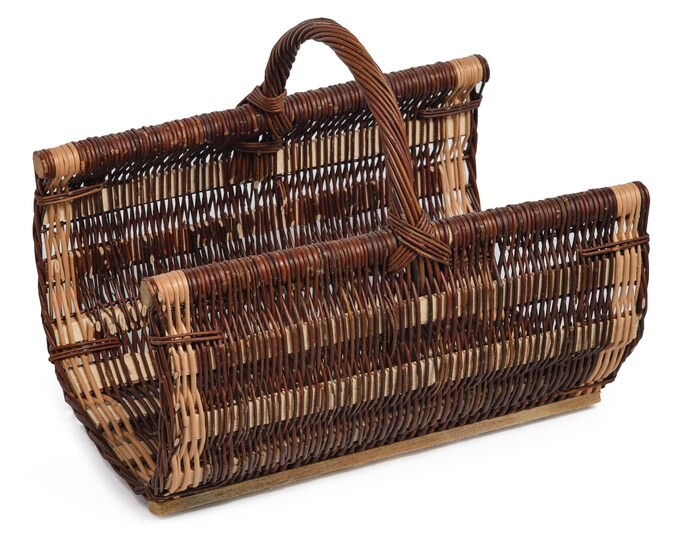 Wicker Willow Log Carrier Basket - Etsy
