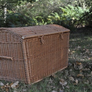 Wicker Chest Storage Basket - Etsy
