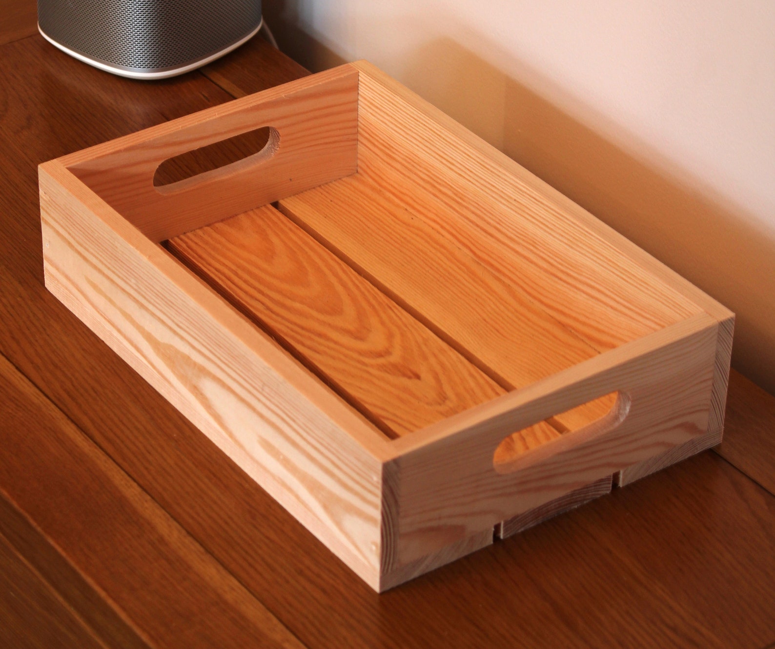 Small Wooden Shallow Crate - Etsy UK
