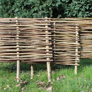 Hazel Wood Lawn Edging Fence- 40cm (height) - Etsy