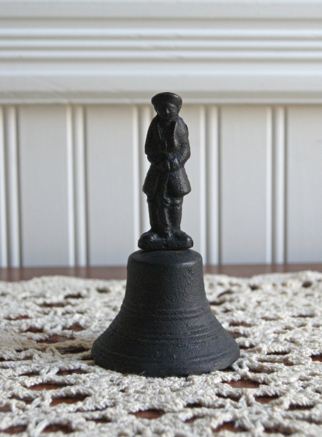 Vintage Cast Iron Minute Man Soldier Bell - Etsy