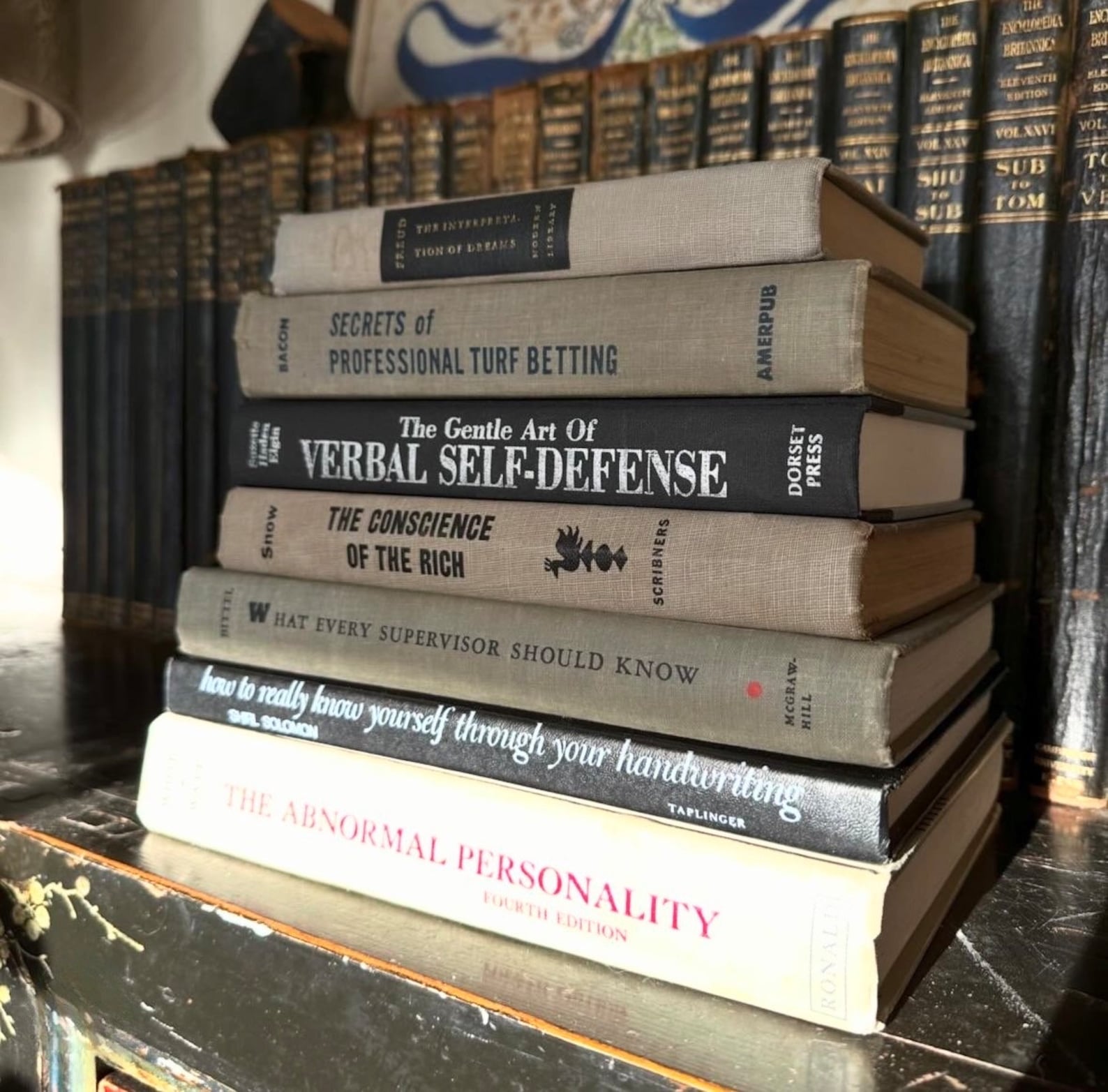 Black & Grey Vintage Self-help Stack of 7 Books - Etsy