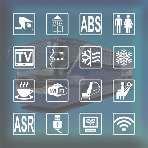Piktogramme Bus Assets für Affinity Photo und Affinity - Etsy Österreich