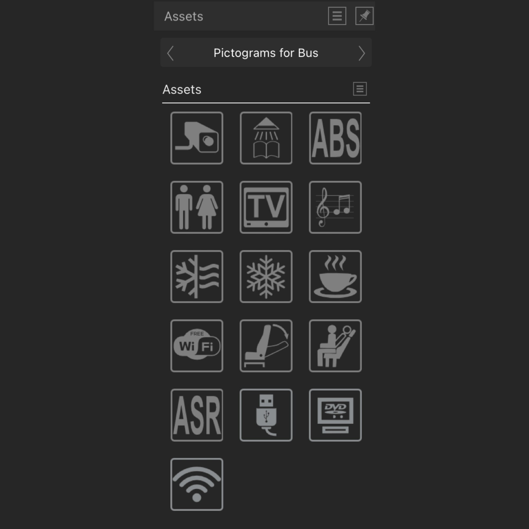 Pictograms Bus - Assets for Affinity Designer, Affinity Photo and ...