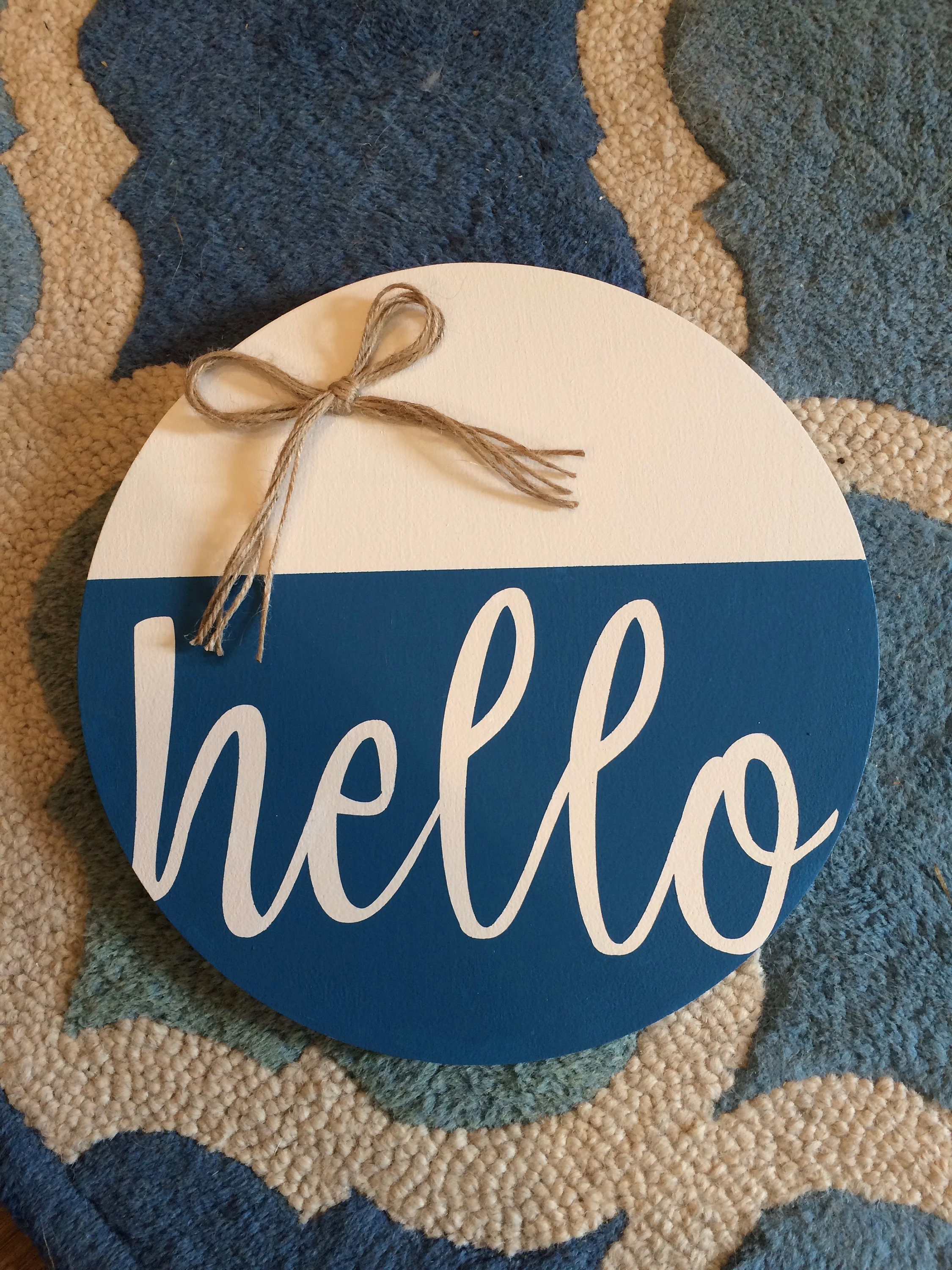 Hello Front Door Sign - Etsy