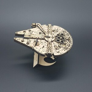 Star Wars Millennium Falcon - Laser Cut Model With Stand - Etsy