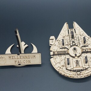 Star Wars Millennium Falcon - Laser Cut Model With Stand - Etsy