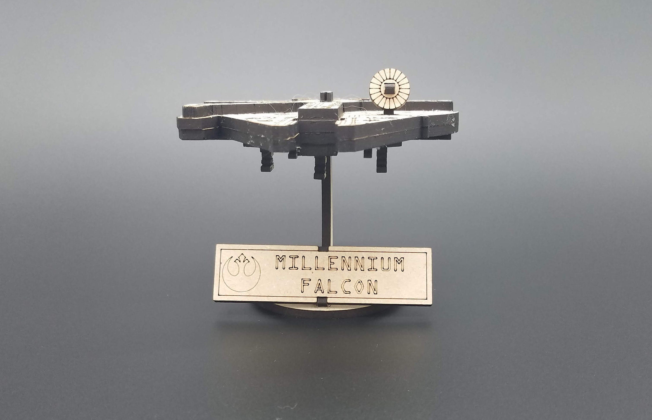 Star Wars Millennium Falcon Laser Cut Model With Stand - Etsy Hong Kong