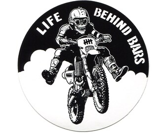 Simulated Chrome Skull Rip Motorcycle Dirt Bike Go Kart Race Car Golf ...