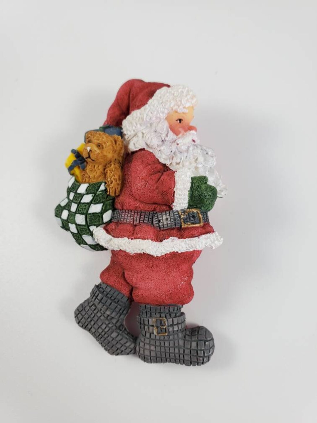 Vintage 1990's Creative Calligraphy Santa Pin - Etsy