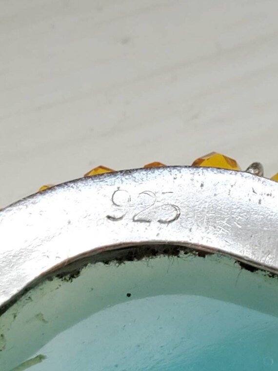 Vintage Unique Sterling Silver Checkerboard Faceted A… - Gem