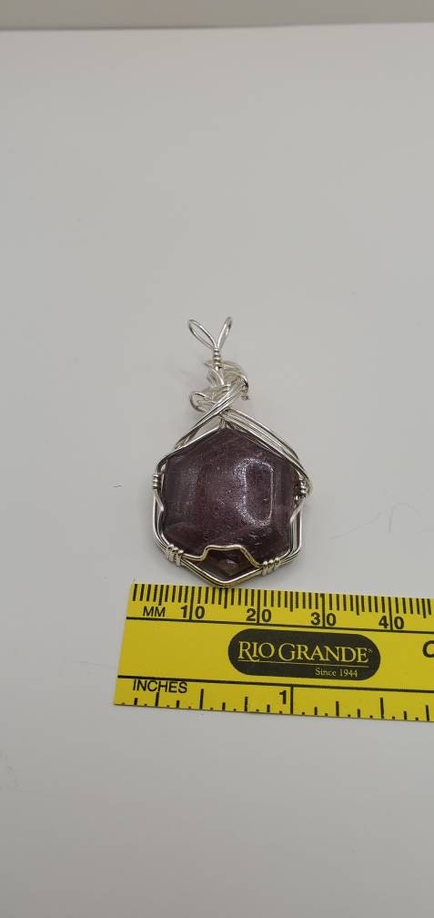 H10. Ruby Stone. Sterling Silver Wire Wrapped Ruby Pendant. - Etsy