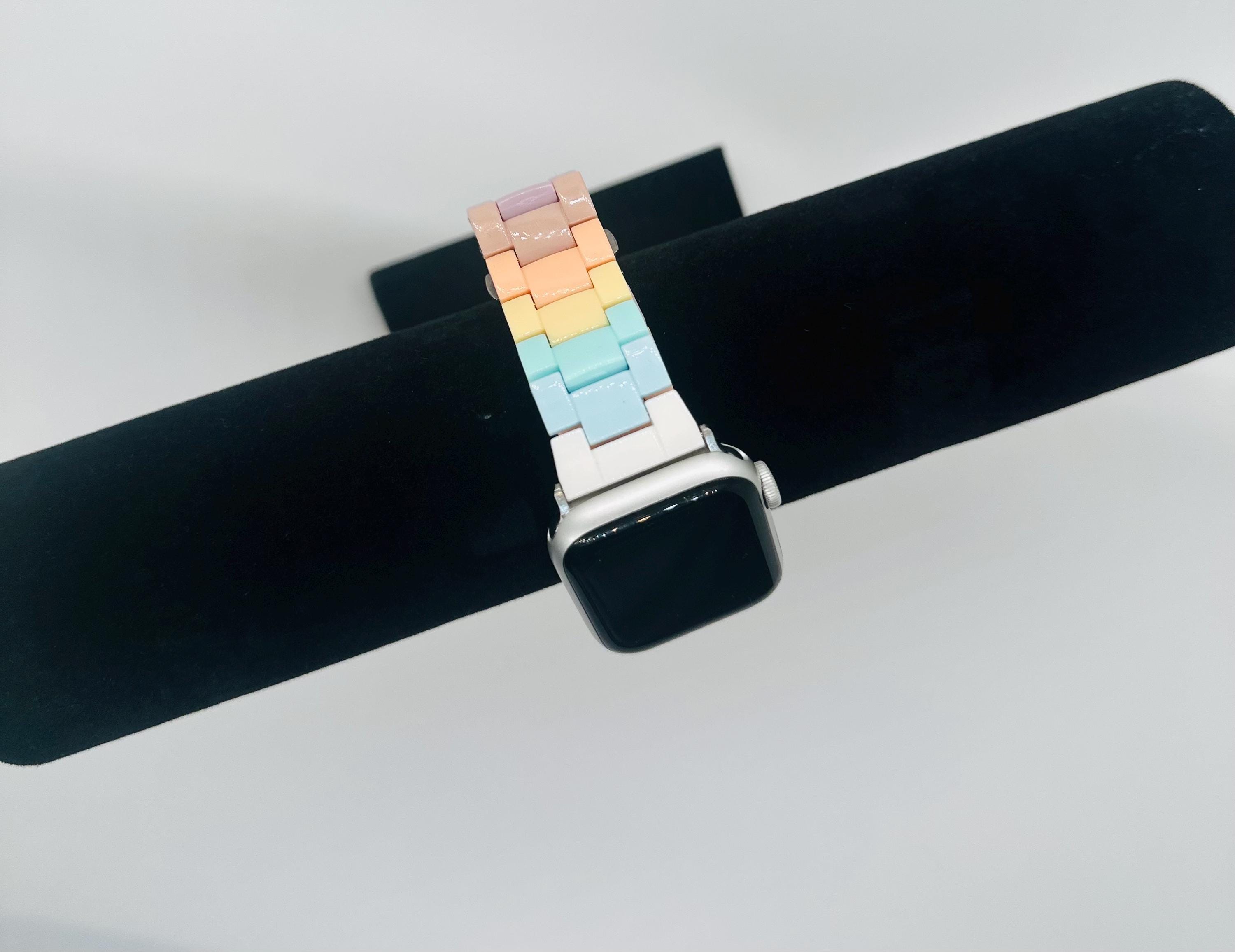 Pastel Candy Resin Apple Watch Strap Cute Colorful Watch Band for Apple ...