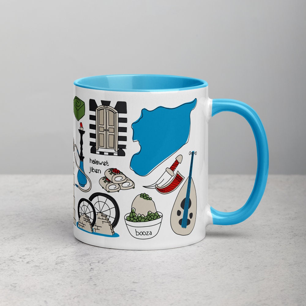 Syria Mug, Middle East Country Cups, Levantine Arab Heritage, City of ...