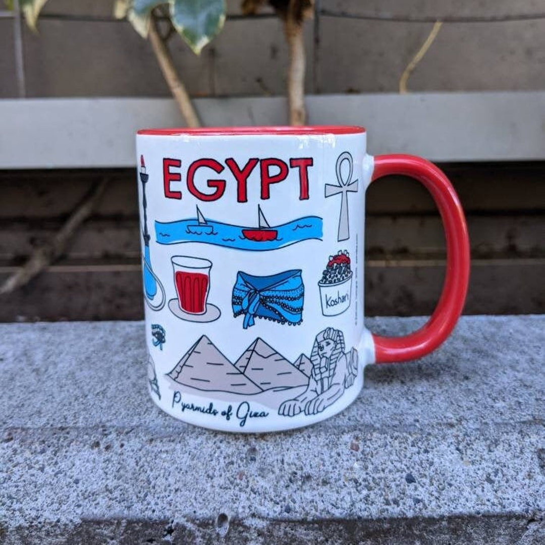 Egypt Mug, Middle East & North Africa Country Cup, Arab Heritage, Cairo ...