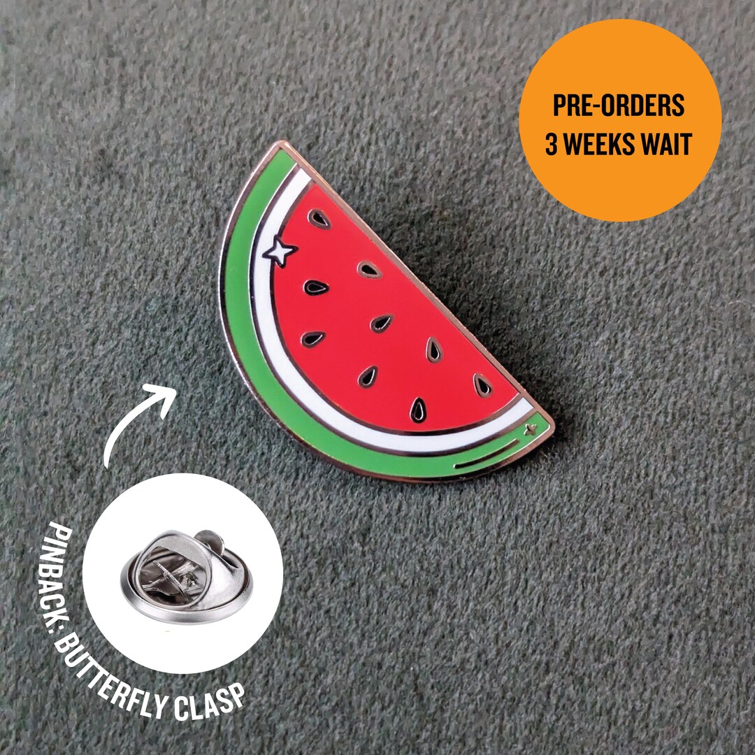 PRE ORDER - Watermelon Bateekh Enamel Pin | Palestine Flag Falasteen ...