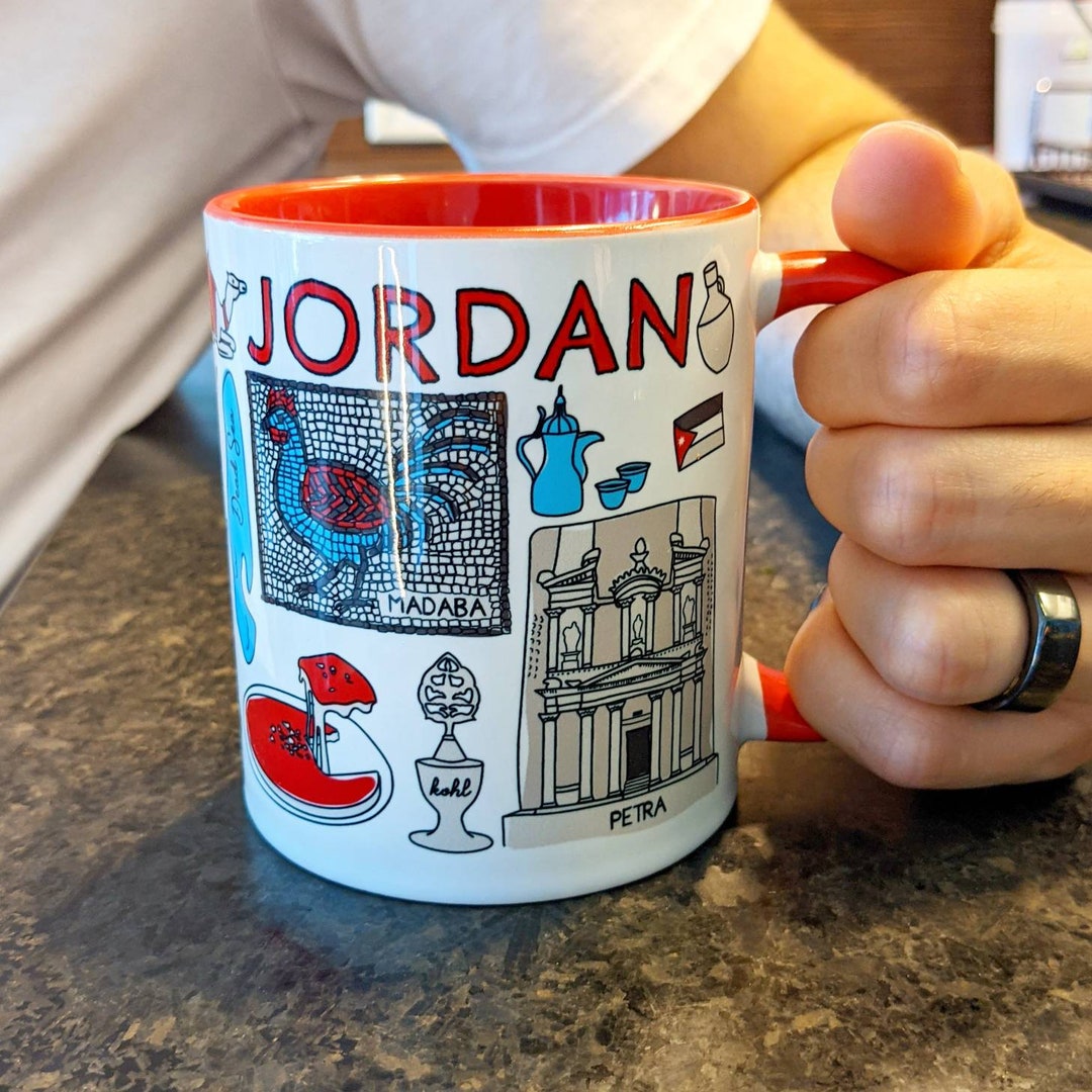 The Hashemite Kingdom of Jordan Mug, Middle East Country Cups ...