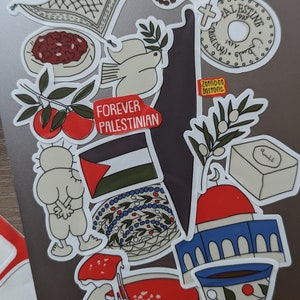 Forever Palestinian Sticker Sheet, Palestine | Middle East | Vinyl ...