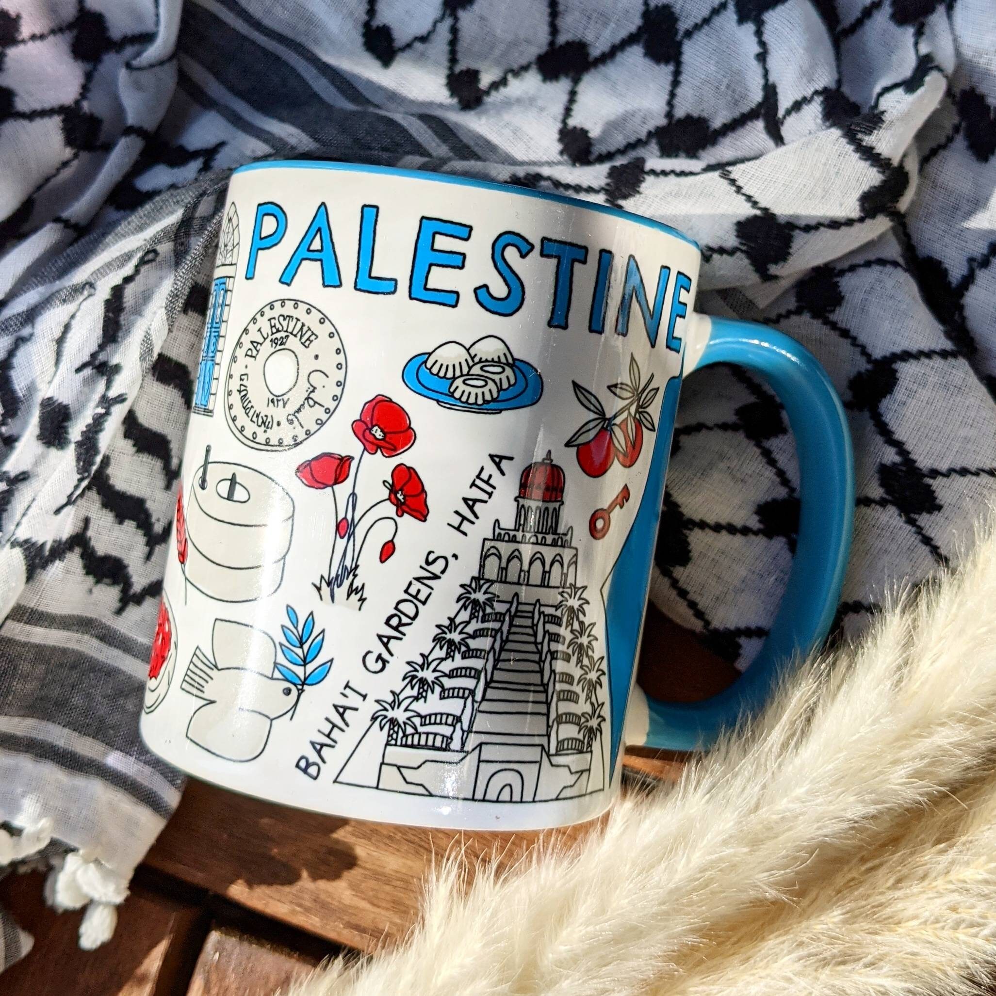 Palestine Mug 2 / 11 oz cup / Jerusalem Ramallah Jericho | Etsy