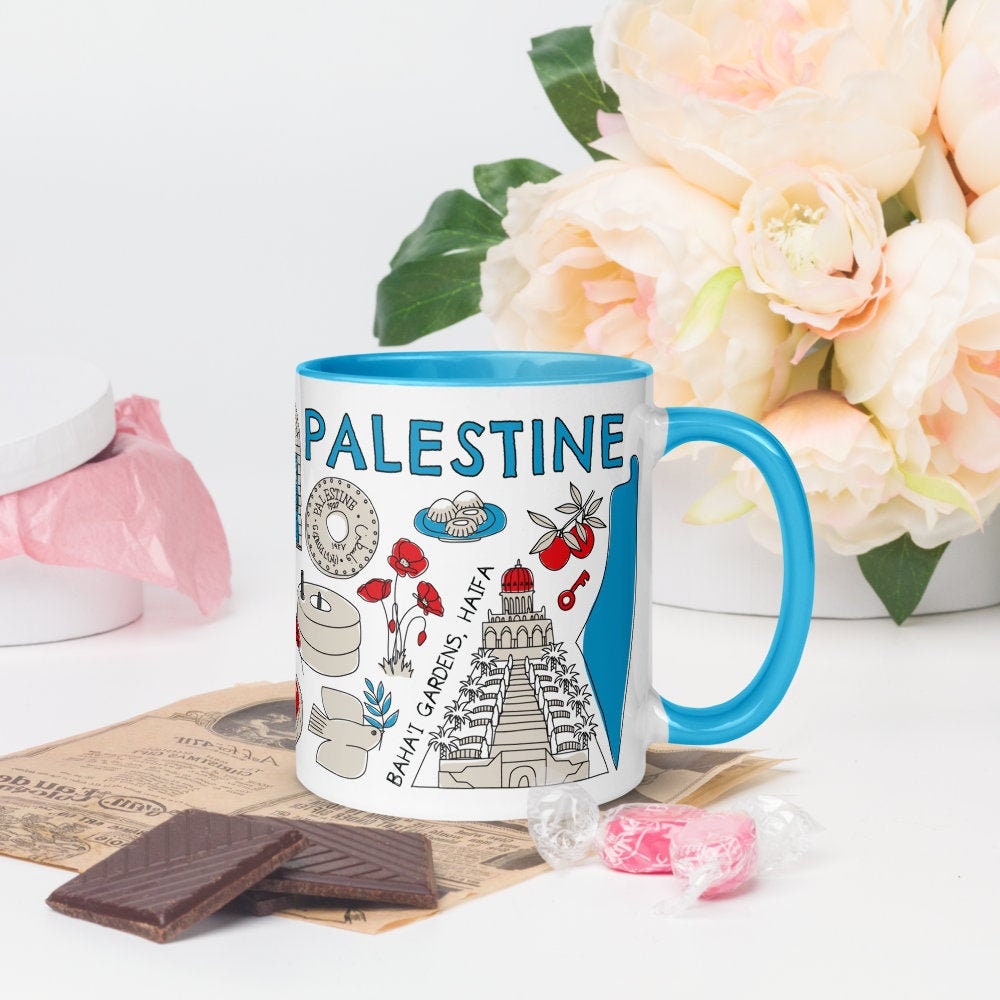 Palestine Mug 2 / 11 oz cup / Jerusalem Ramallah Jericho | Etsy