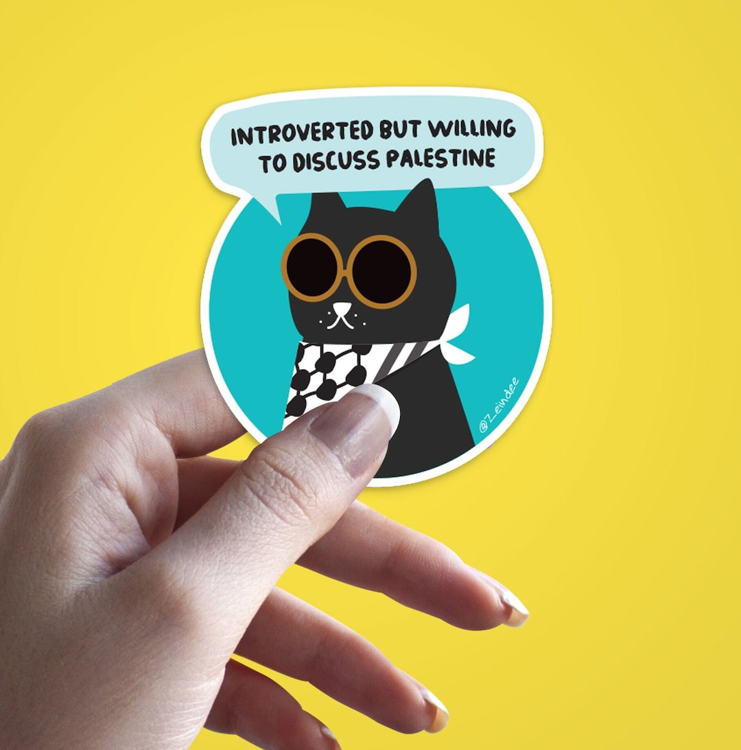 Discuss Palestine Sticker Palestinian Cat Sticker, Palestine Middle ...